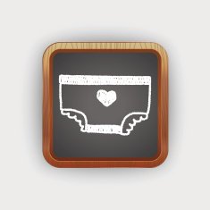 Diaper doodle drawing N2 free image download