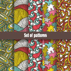 Cute abstract pattern collection free image download