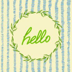 Hello postcard free image download