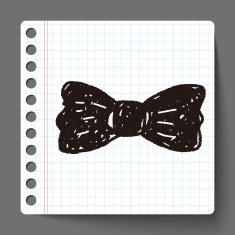Bow tie doodle N2 free image download