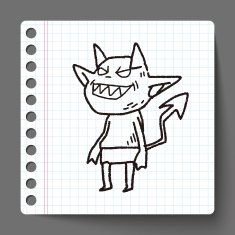 Devil doodle N6 free image download