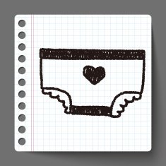 Diaper doodle drawing N3 free image download