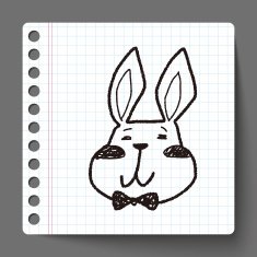 Easter bunny doodle N5 free image download