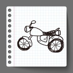 Motorcycle doodle N21 free image download