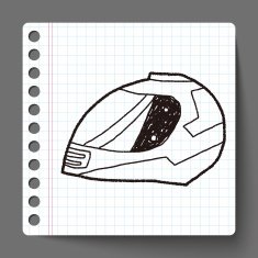 Motorcycle helmet doodle N2 free image download