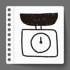 Scale weight doodle drawing N6 free image download