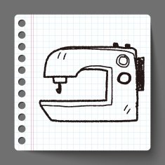 Sewing machine doodle N2 free image download