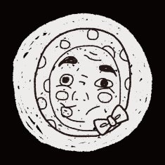 Japan Thief mask doodle N5 free image download