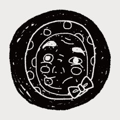 Japan Thief mask doodle N6 free image download