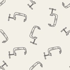 Jaw vice doodle seamless pattern background N2 free image download