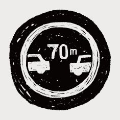 Minimum safe following distance doodle N6 free image download