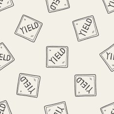 Yield doodle seamless pattern background free image download