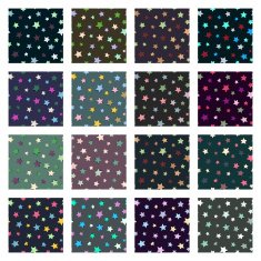Set of seamless stars patterns free image download