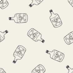 Poison doodle seamless pattern background free image download