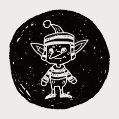 Elf doodle N33 free image download