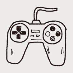 Game controller doodle N20 free image download