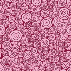Vector seamless hand drawn rose swirls pattern free image download