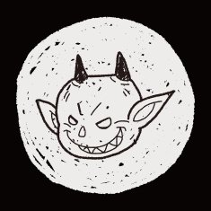 Devil doodle N18 free image download