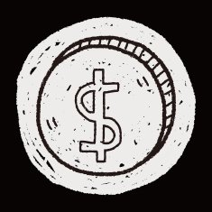 Doodle money coin N31 free image download