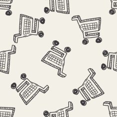 Doodle Shopping cart N28 free image download