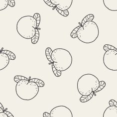 Peach doodle seamless pattern background free image download