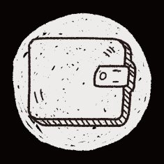 Wallet doodle drawing N13 free image download