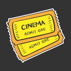 Colored tickets doodle drawing free image download