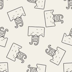 Swim pool doodle seamless pattern background N2 free image download