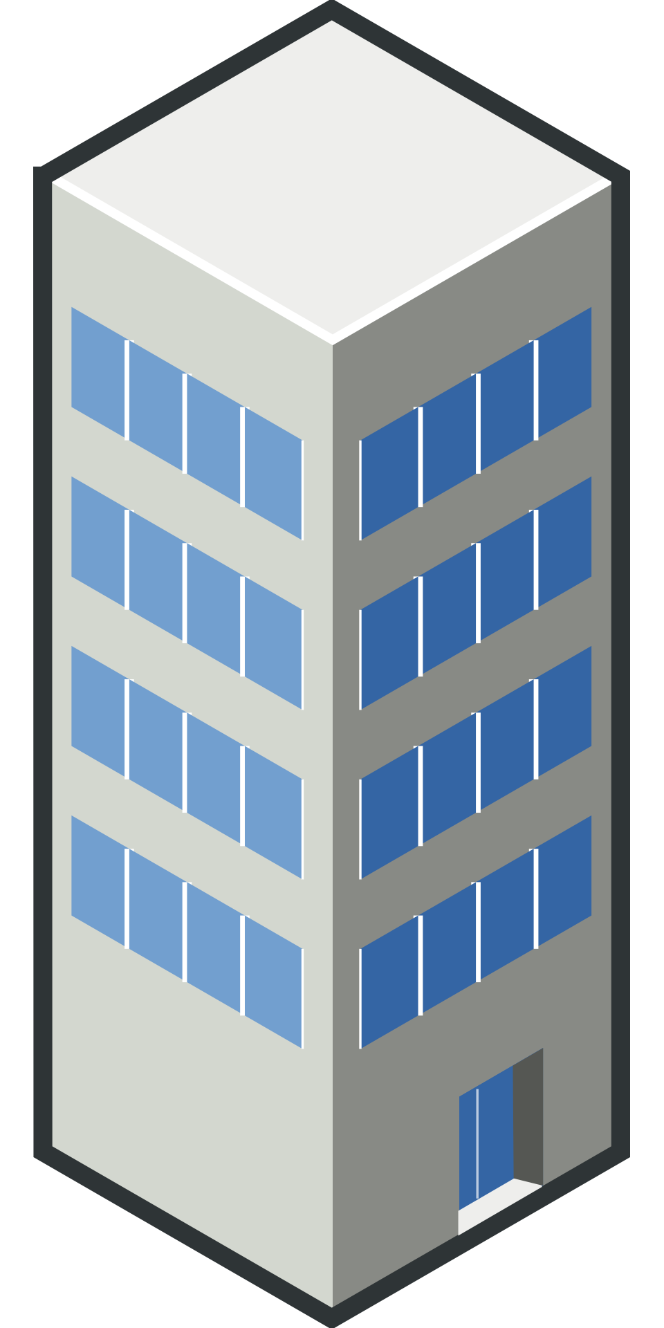 Skyscraper with blue windows as a graphic image free image download