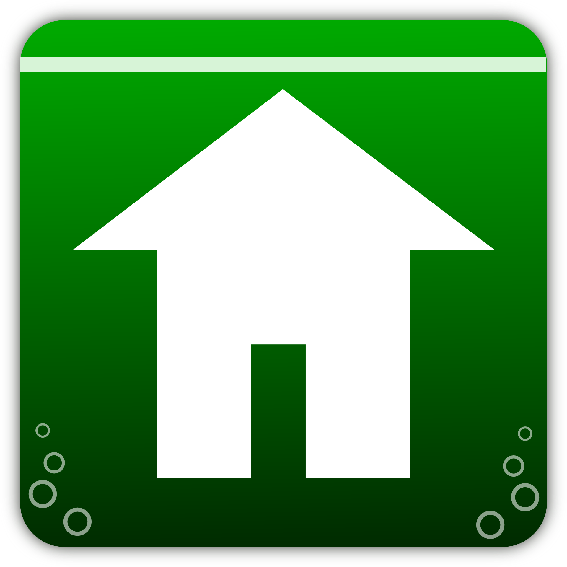 Green home button free image download