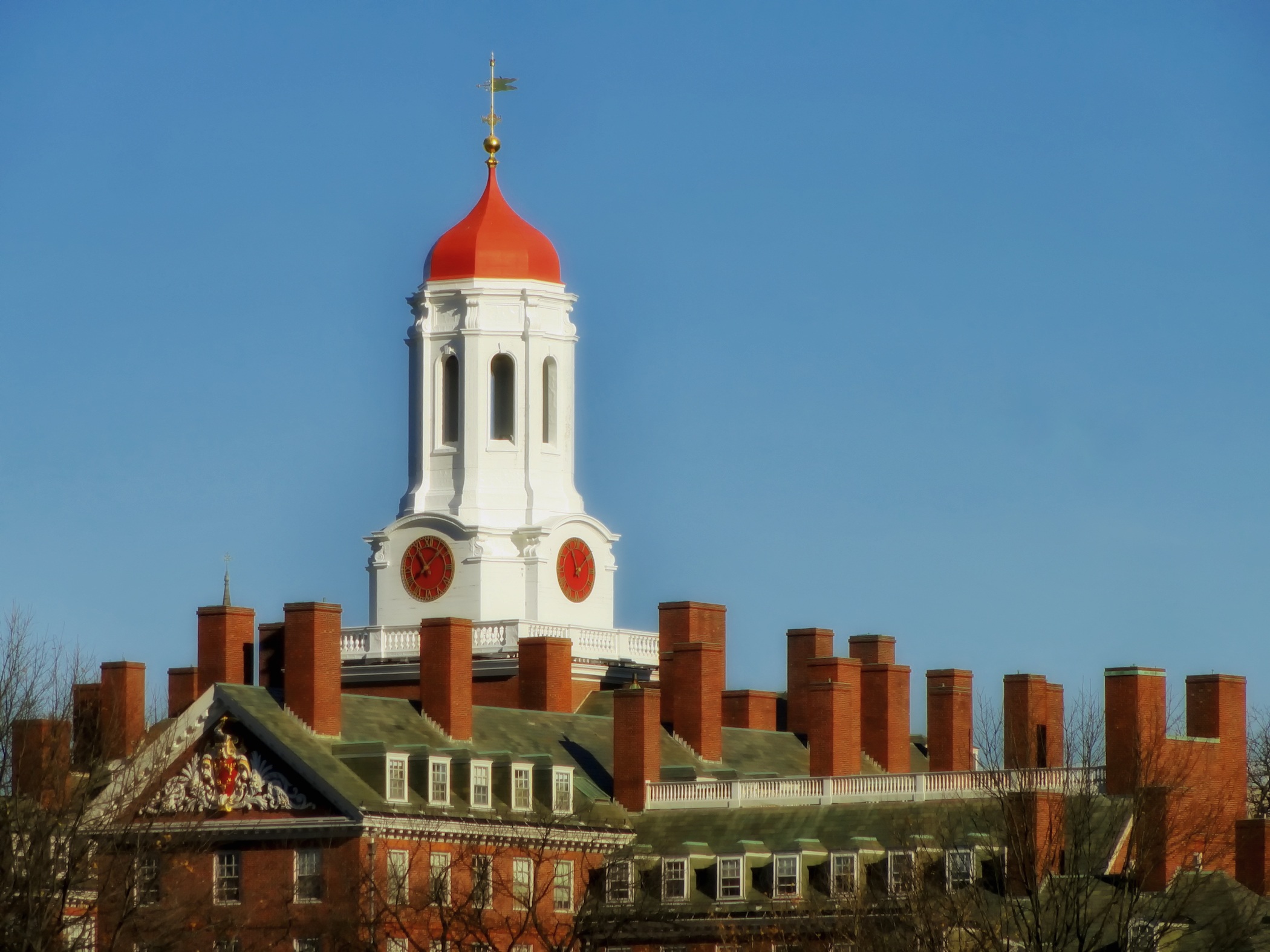 University building at sky, usa, Massachusetts, harvard free image download