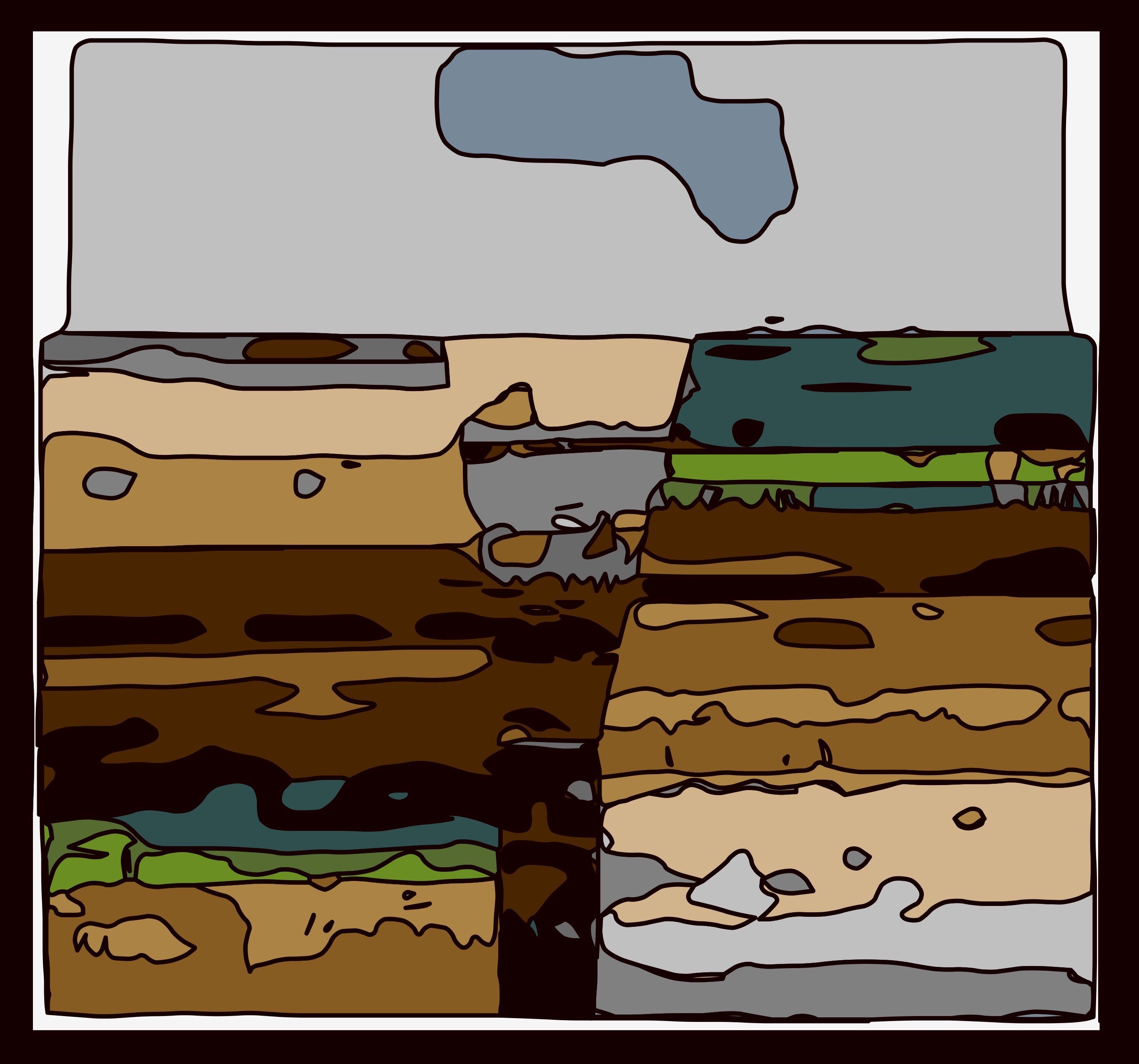 Soil layers drawn free image download