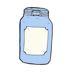 Comic cartoon jar free image download