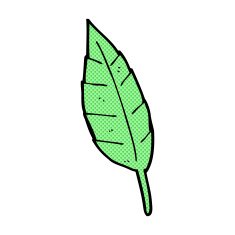 Comic cartoon leaf free image download