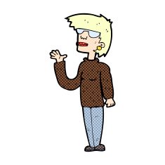 Comic cartoon woman wearing spectacles free image download