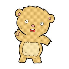 Comic cartoon unhappy teddy bear N2 free image download