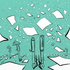 Paper rain free image download