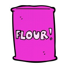 Comic cartoon bag of flour N5 free image download