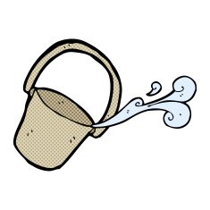 Comic cartoon bucket N5 free image download