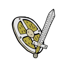 Comic cartoon shield N3 free image download