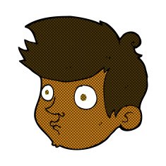 Comic cartoon staring boy N4 free image download