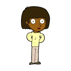 Comic cartoon staring woman N8 free image download