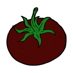 Comic cartoon tomato N26 free image download