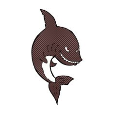 Funny comic cartoon shark N7 free image download