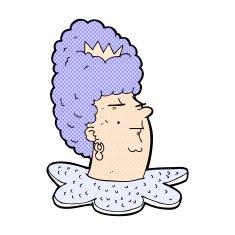 Comic cartoon queen head N3 free image download