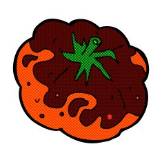 Comic cartoon tomato N35 free image download