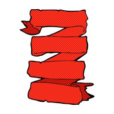 Comic cartoon heraldic scroll banner N3 free image download