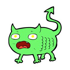 Comic cartoon little imp N4 free image download