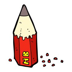 Comic cartoon pencil stub N3 free image download