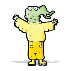 Cartoon mutant space man free image download